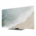Abstract Waves Beach Art TV Dust Cover 50 Inch, Sea Oil Painting Style ...
