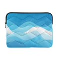 Abstract Waves Blue Quilted Laptop Protective Cases Computer Sleeves ...