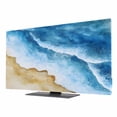 Abstract Waves TV Dust Cover 43 Inch, Beach Ocean Spray Watercolor ...