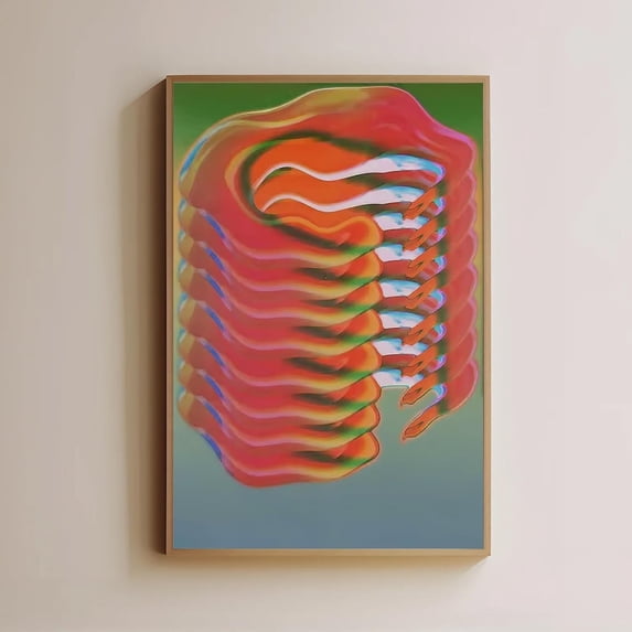 Abstract Wavy Gradient Psychedelic Y2K Art Trippy Optical Illusion ...