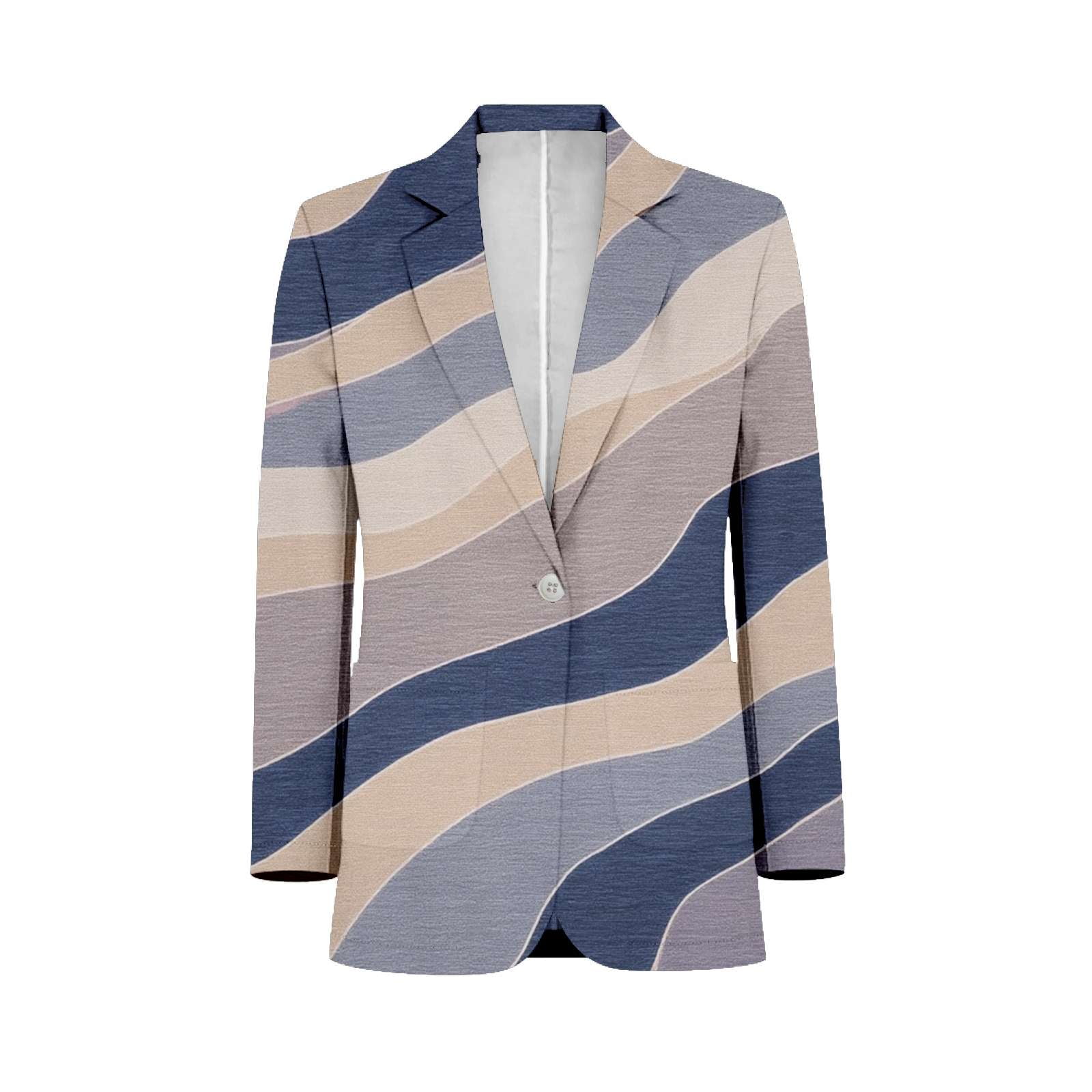 Abstract Wavy Pastel Design Mens Suits Shawl Collar Slim Fit Suit Mens ...