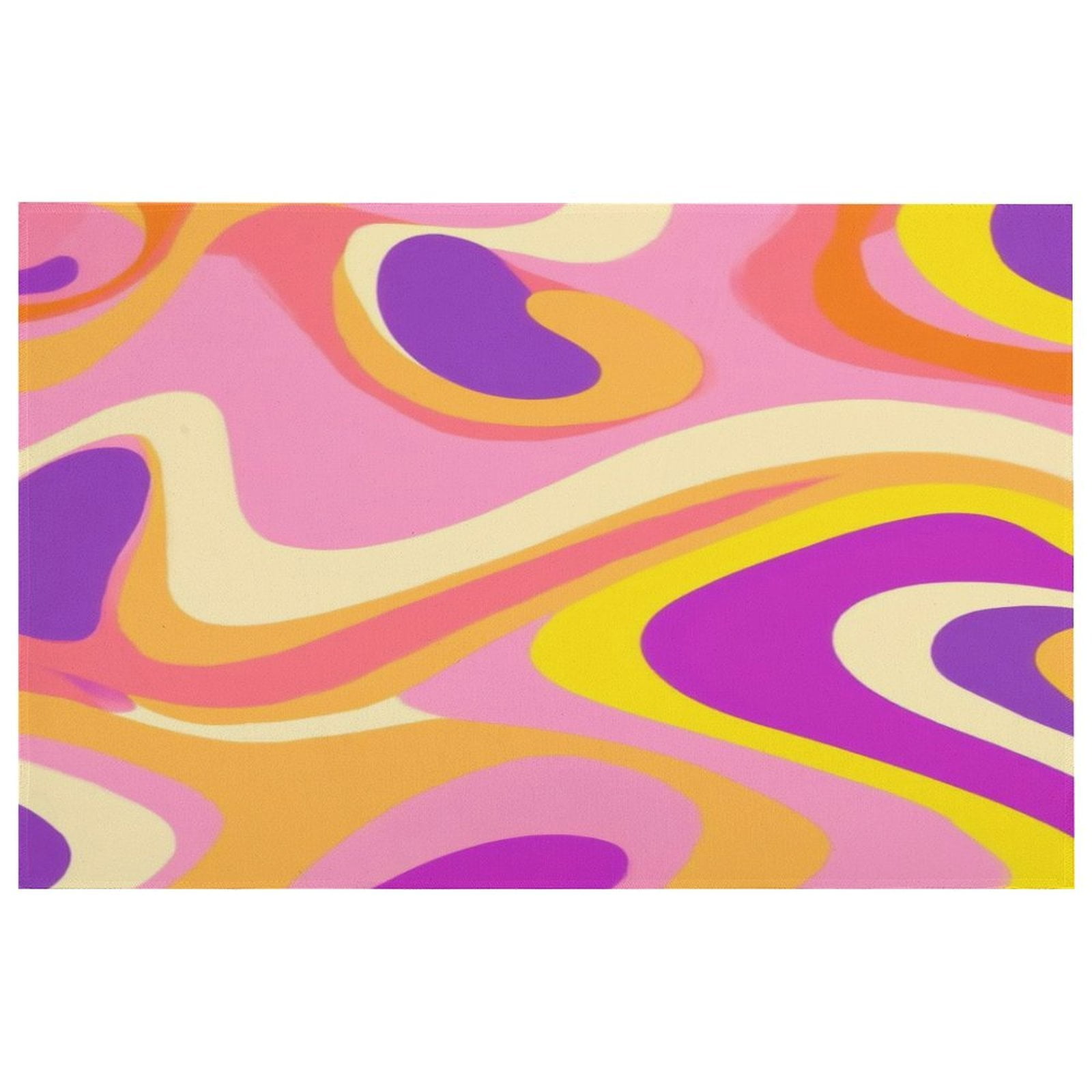 Abstract Wavy Pattern Multicolor Gradient Adult Home Decor Bedroom ...