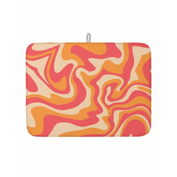 Abstract Wavy Swirl Dish Drying Mats for Kitchen Counter,Absorbent ...