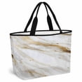 Abstract White Gold Mesh Beach Bag for Women Men, Large Beach Tote ...