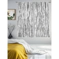 Abstract White Gray Vertical Stripe Sheer Curtains 2 Panels Set ...