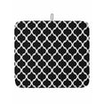 Abstract White Morocco Pattern Dish Drying Mats for Kitchen Counter ...