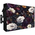 Abstract White Purple Flowers Outdoor TV Cover 60 to 65 inch Roses ...
