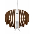 Abstract White Striped Round Outdoor Tablecloth with Umbrella Hole ...