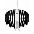 Abstract White Striped Round Outdoor Tablecloth with Umbrella Hole ...