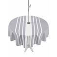 Abstract White Striped Round Outdoor Tablecloth with Umbrella Hole ...