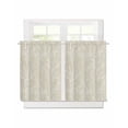 Abstract White Tree Sketch on Beige Short Blackout Curtains 45 Inch ...