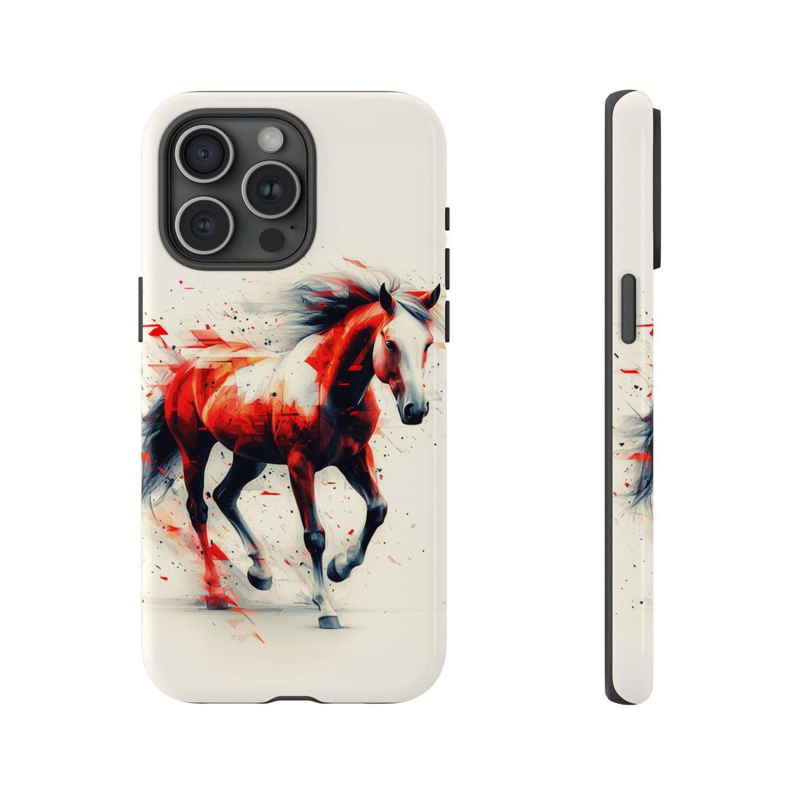 Abstract Wild Horse Painting Dynamic Equestrian Art Case for iPhone 17 ...
