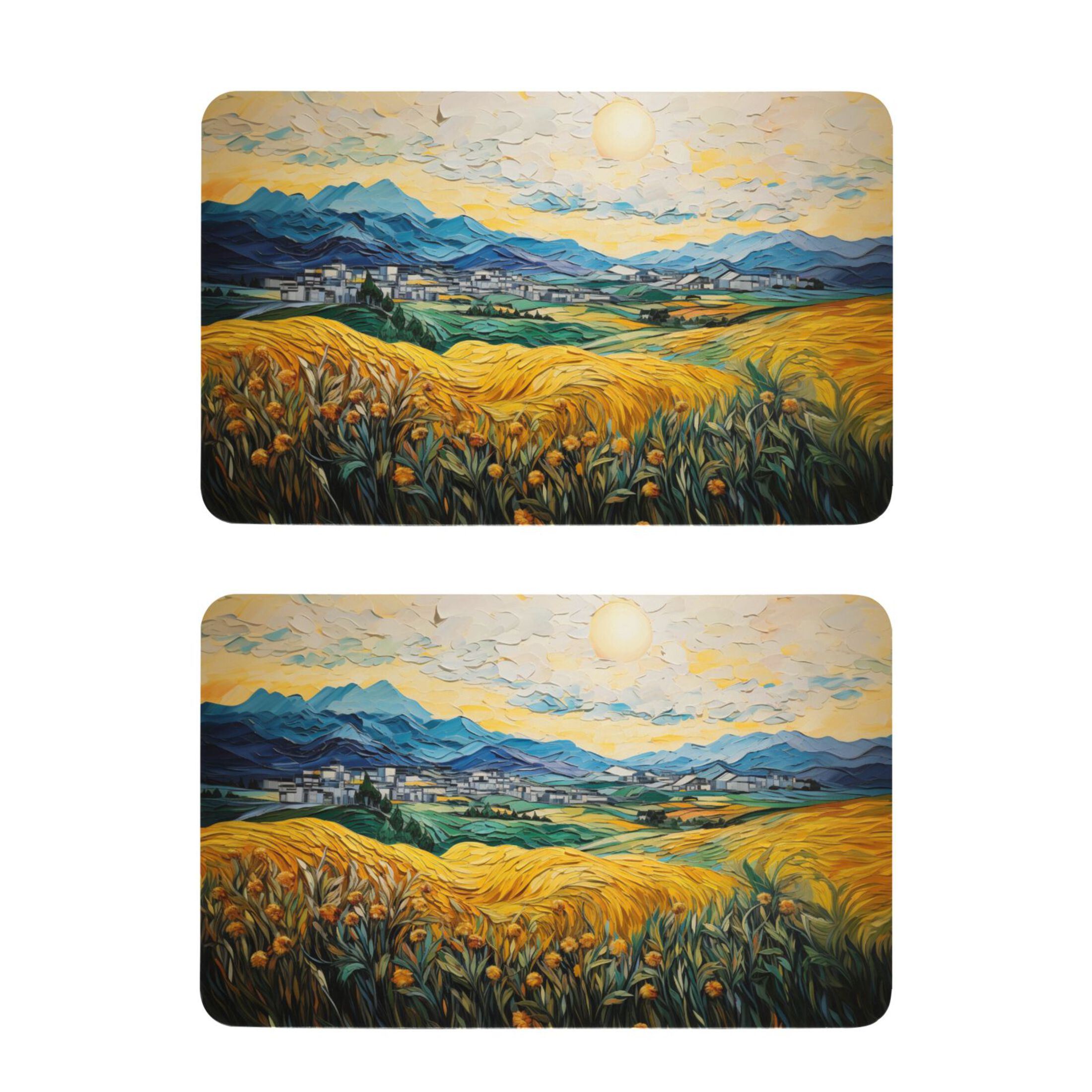 Abstract Wildflowers Fridge Magnetic Sticker Refrigerator Magnets ...