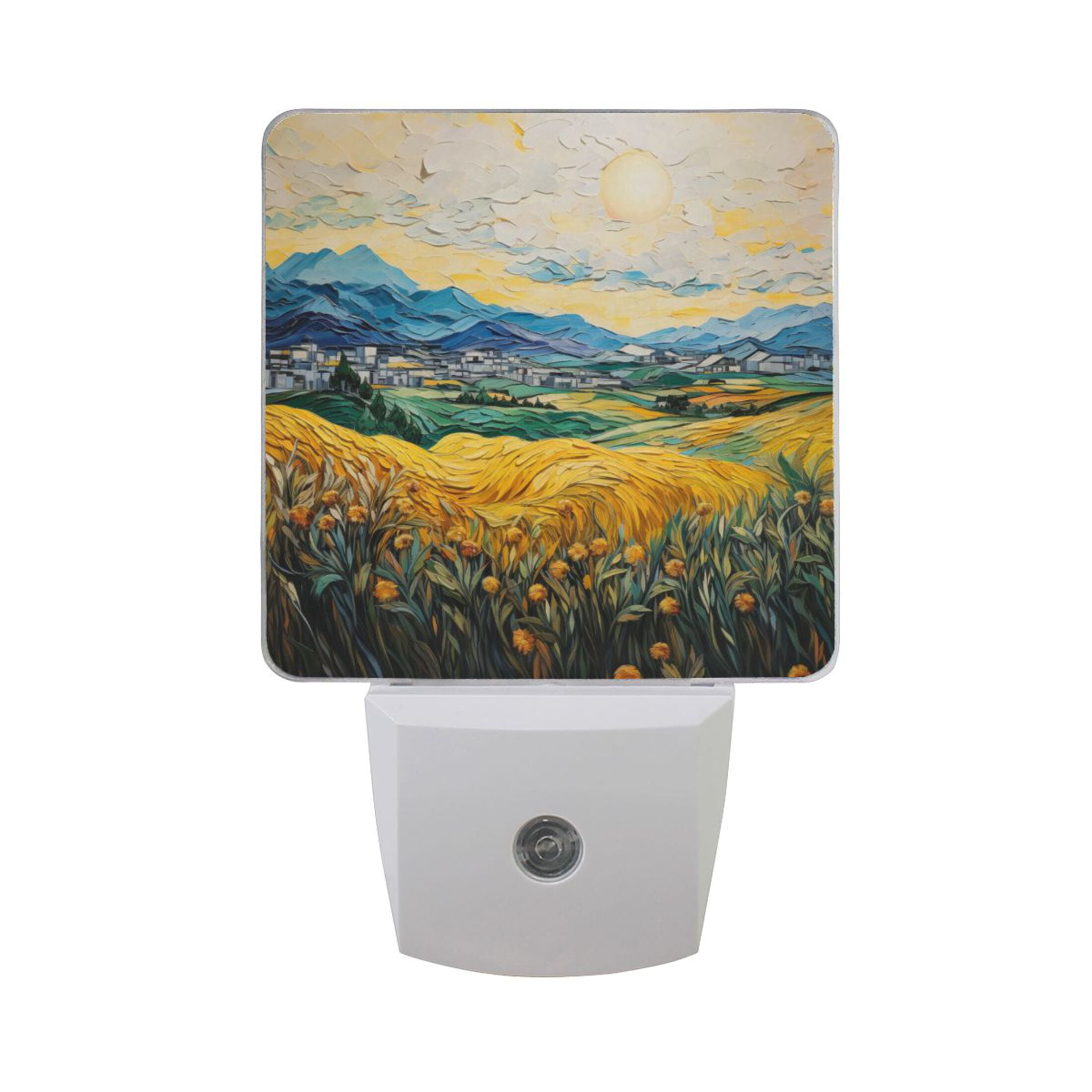 Abstract Wildflowers Night Light LED Dusk to Dawn Auto Sensor Night ...