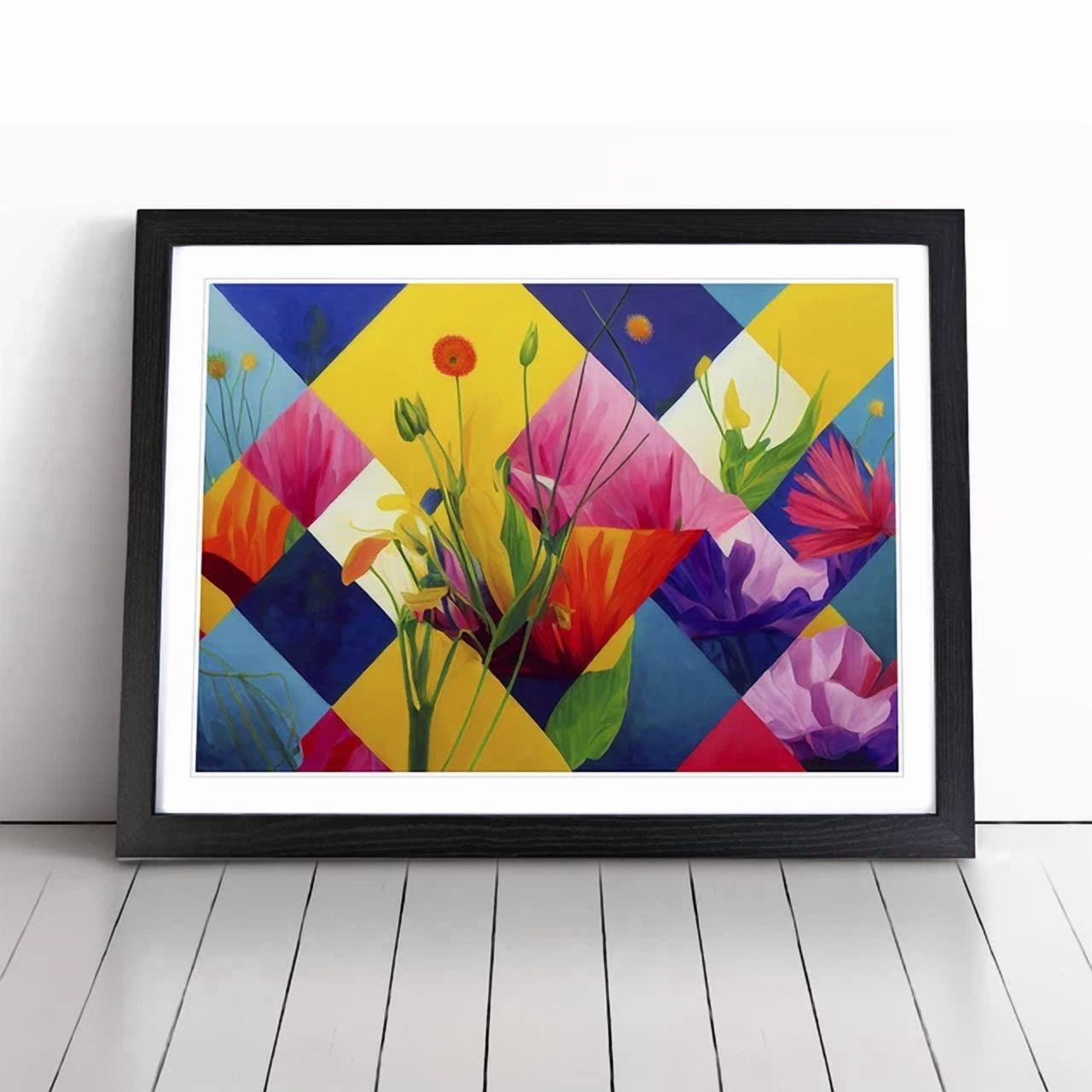 Abstract Wildflowers Wall Art Print Poster Home Decor Art Home Decor ...