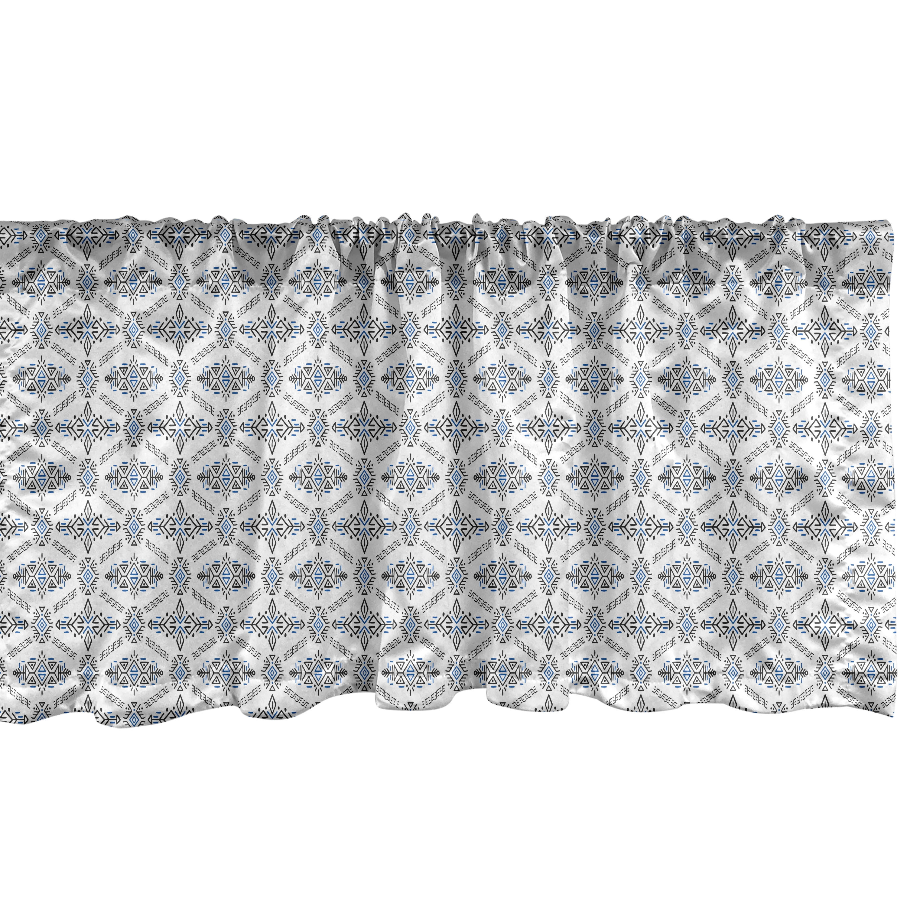 Abstract Window Valance Pack Of 2 Continuous Aztec Style Prehistoric