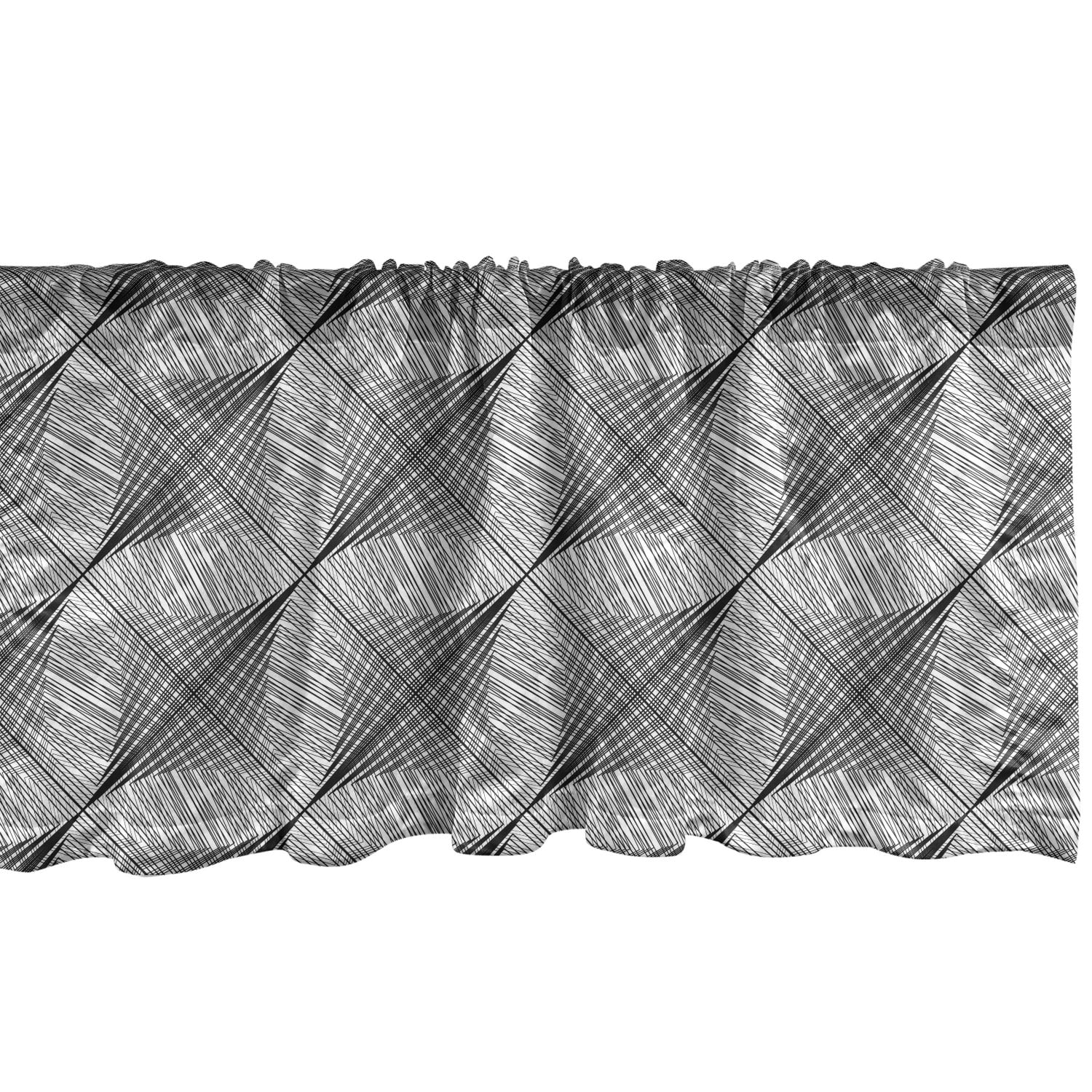 Abstract Window Valance Pack Of 2 Diagonal Flowing Streak Composition