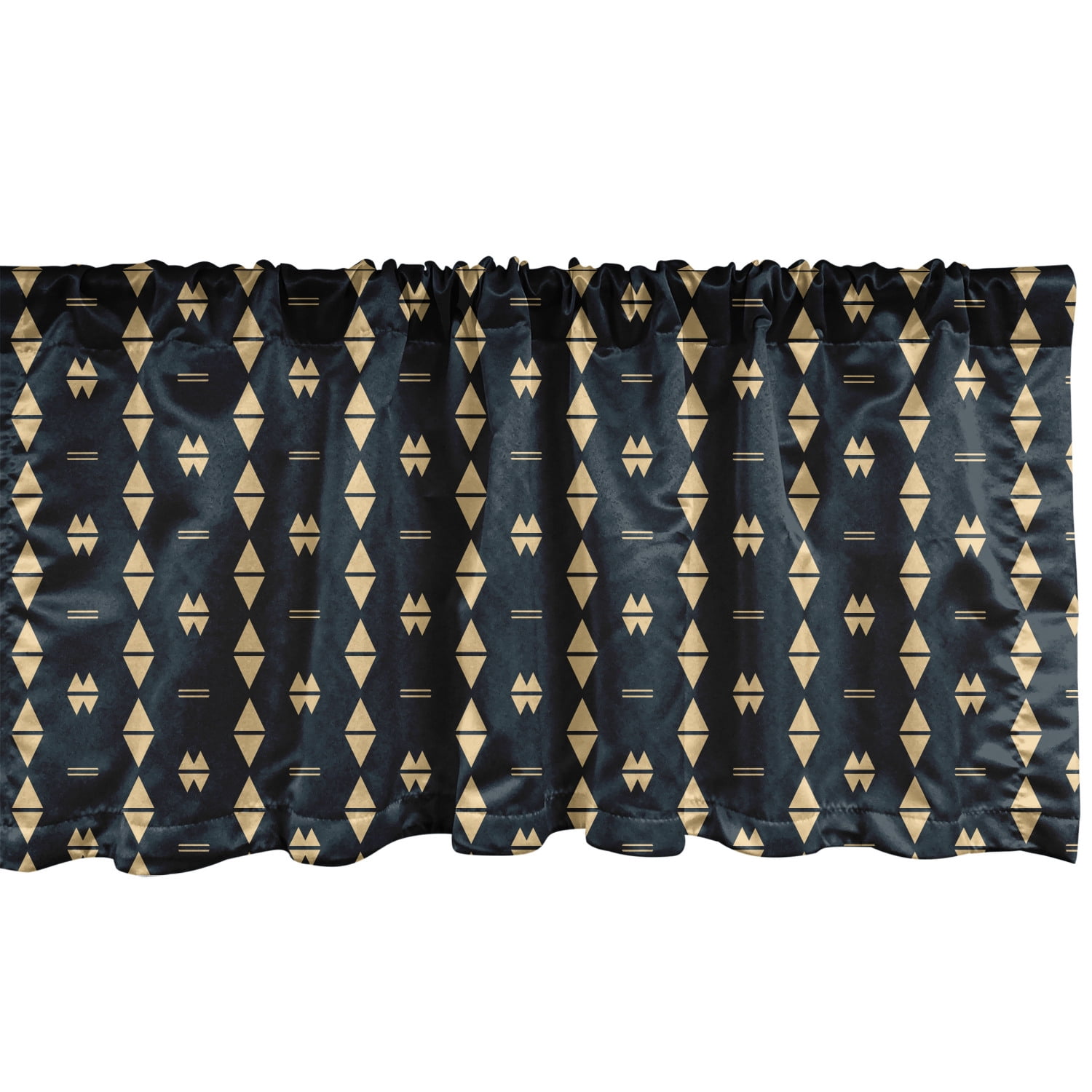 Abstract Window Valance Pack of 2, Modern Minimal Pattern of Rhombuses ...
