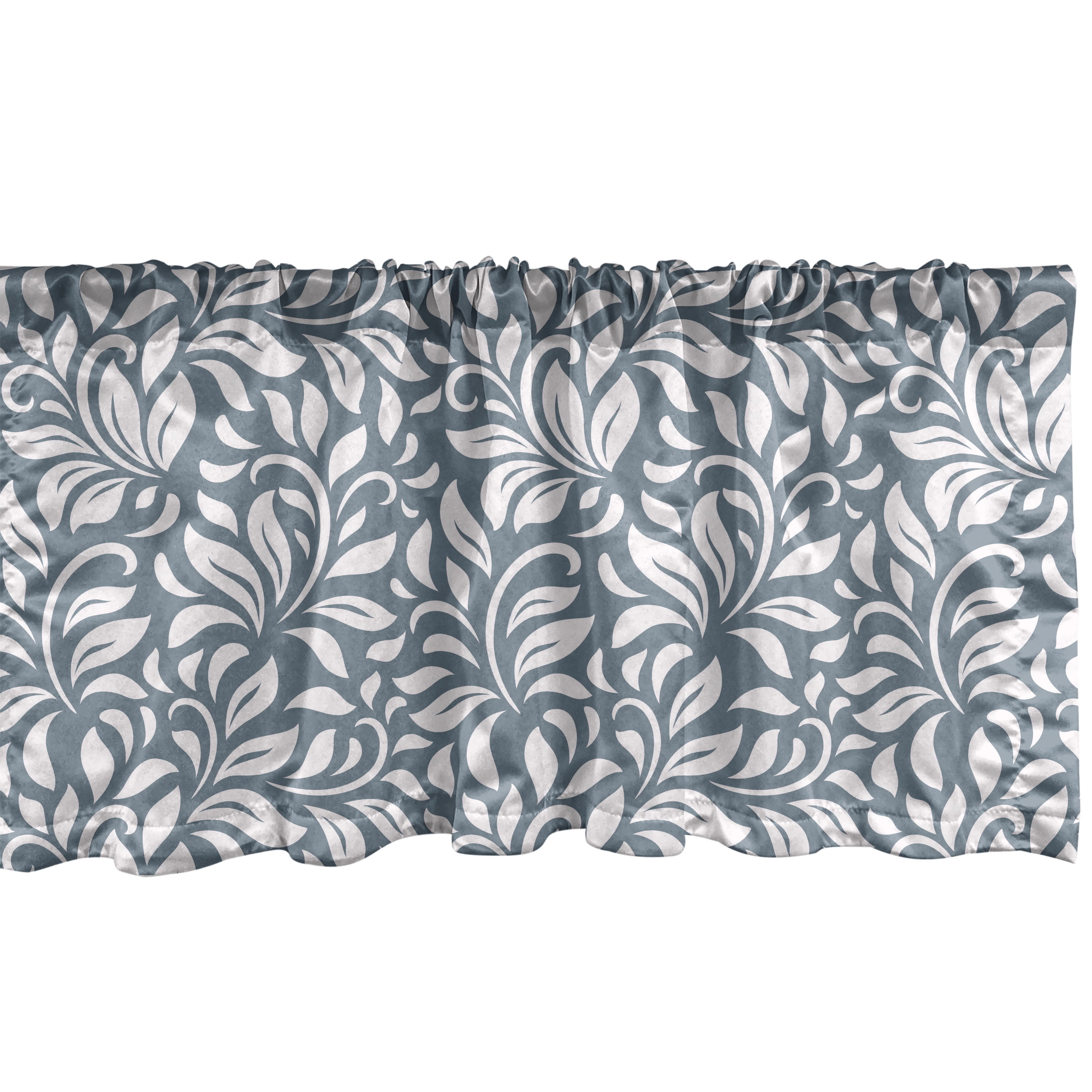 Ambesonne Abstract Valance Pack of 2, Victorian Strokes Curves, 54"X12 ...