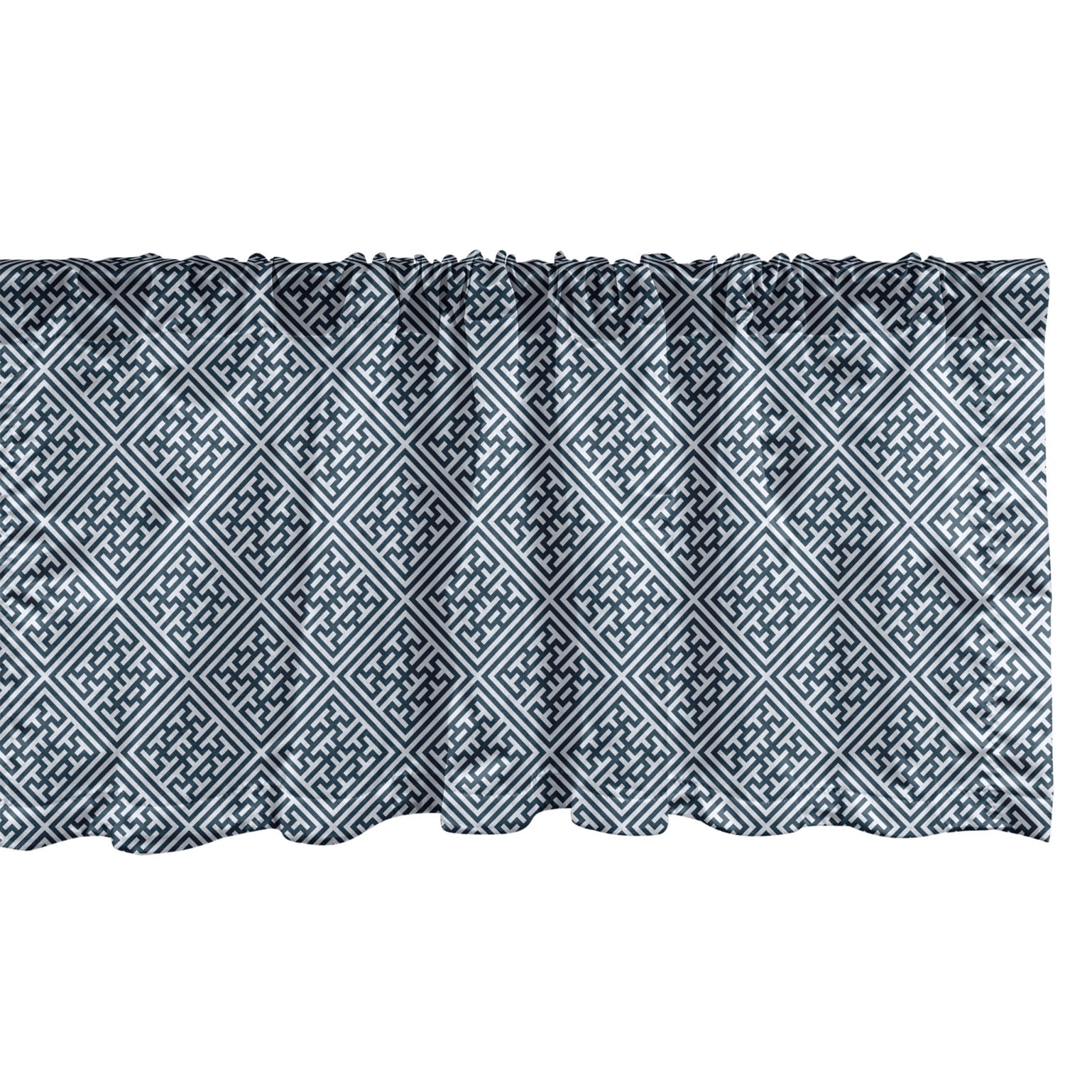 Abstract Window Valance Pack of 2, Pattern of Optical Illusion Like ...