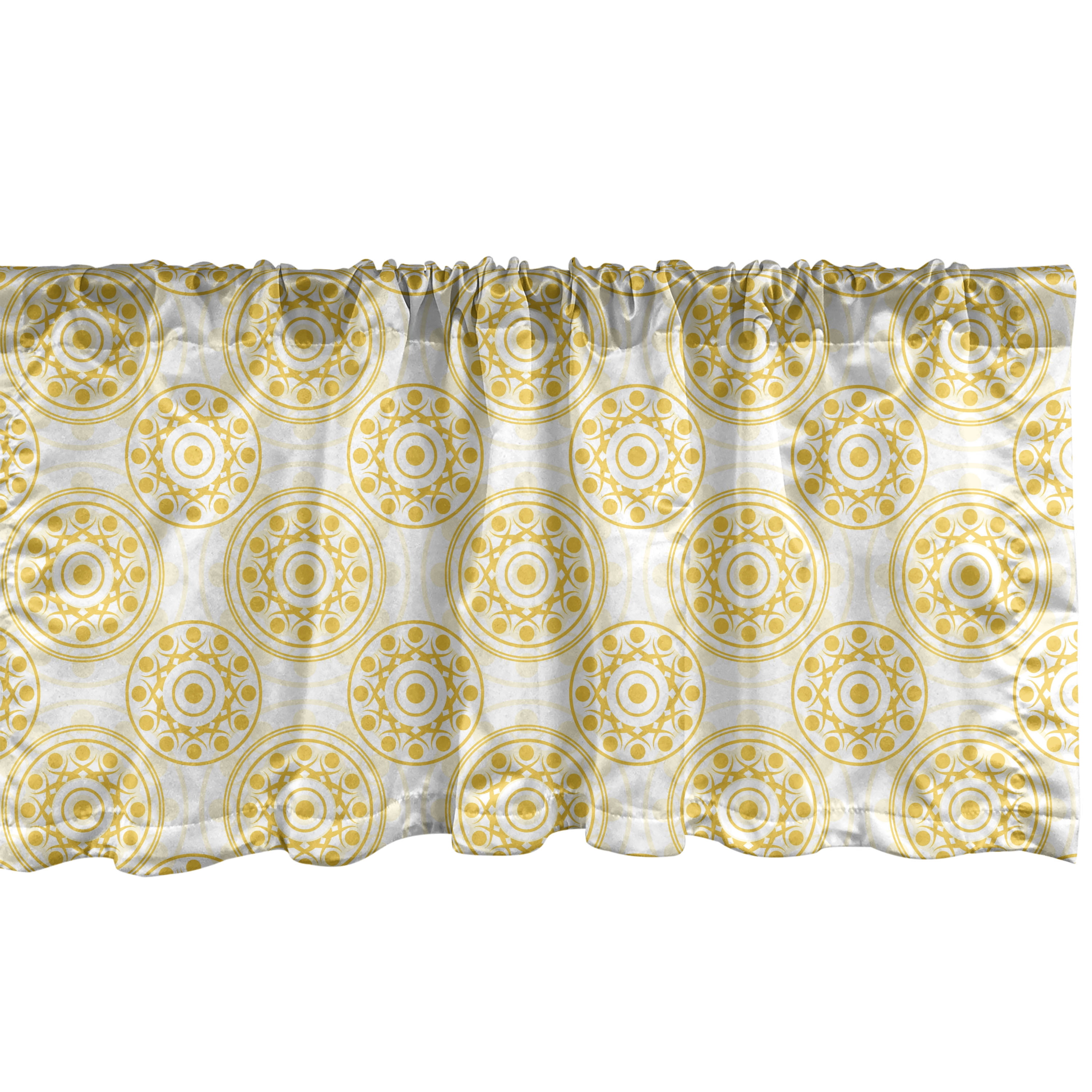 Abstract Window Valance Pack of 2, Round Circularmations with Dots and ...
