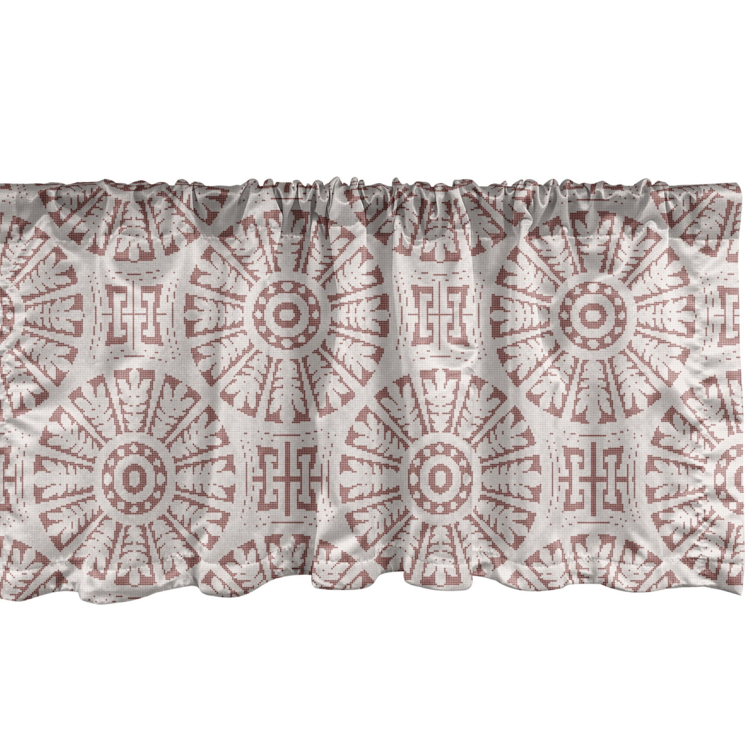 Abstract Window Valance Pack of 2, Stitching Like Looking Retro Style ...