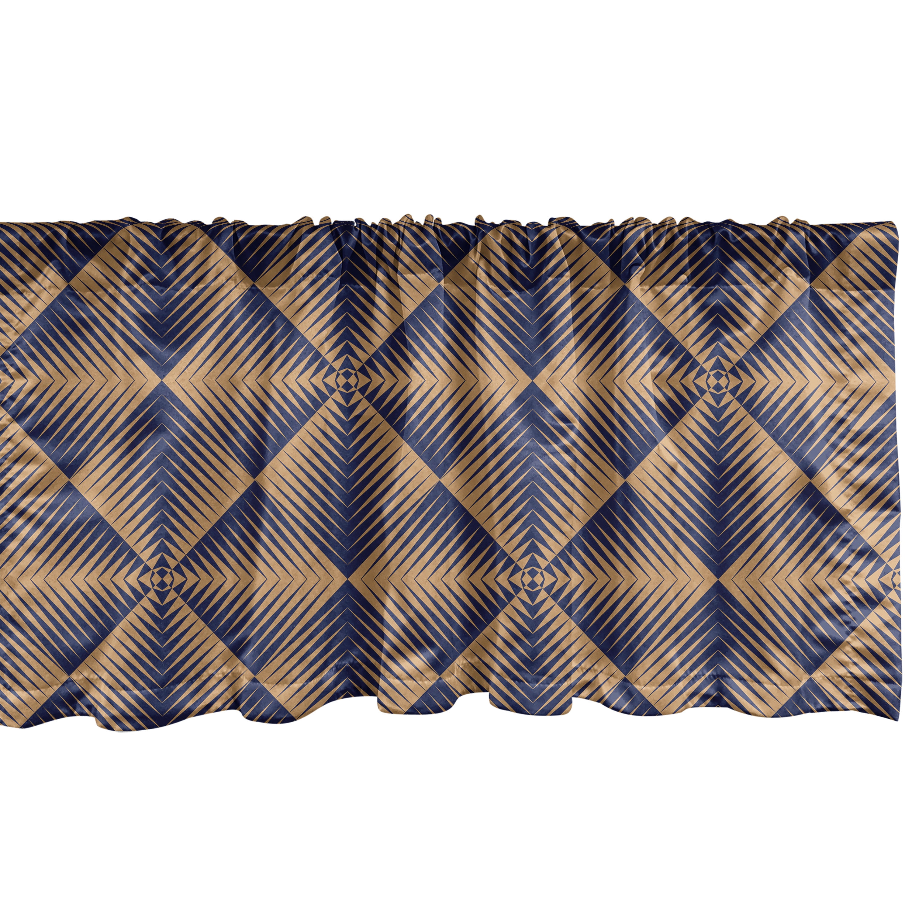 Abstract Window Valance Triangles Spiral Like Shapes Stripes Lines