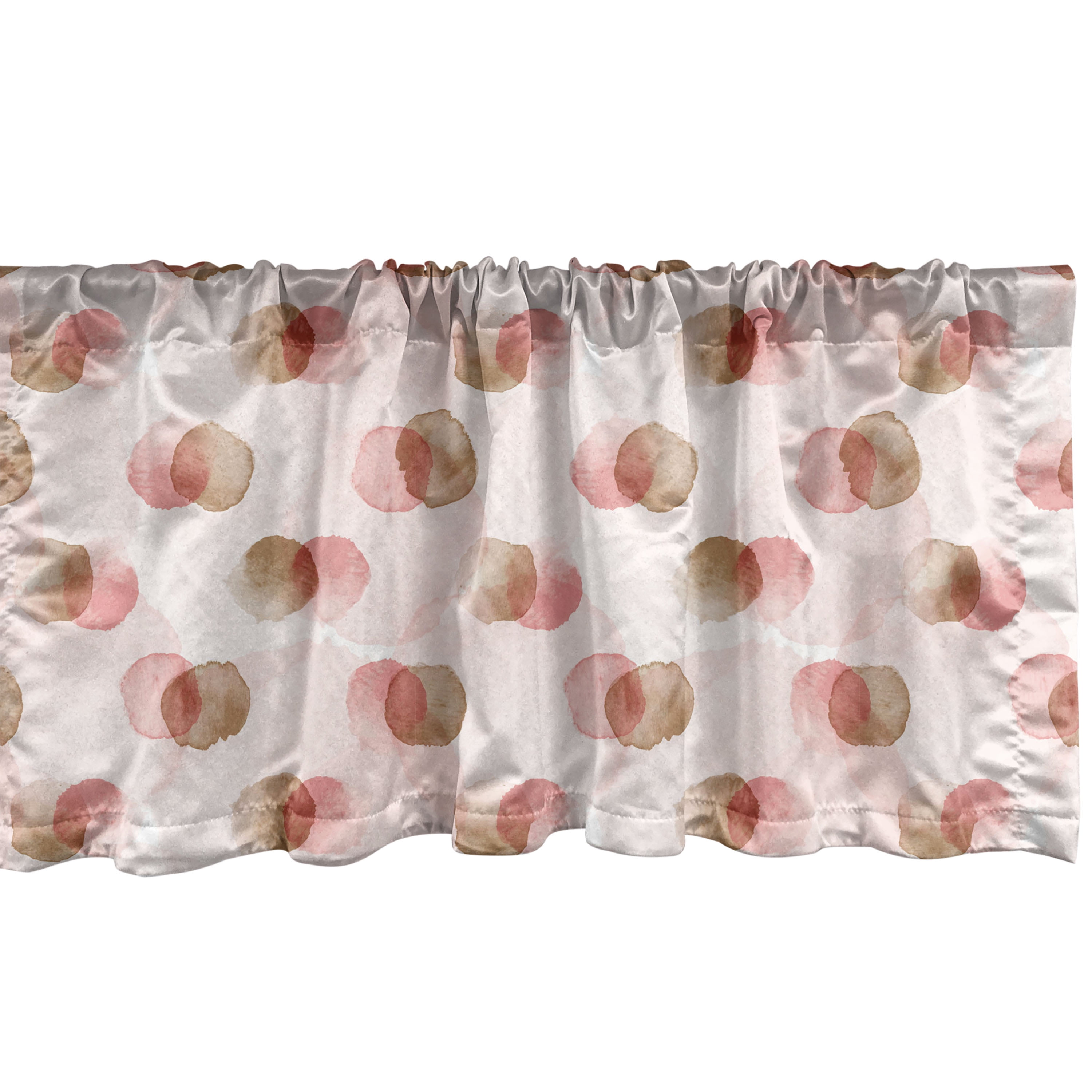 Abstract Window Valance, Watercolor Stains of Circular Shapes Modern ...