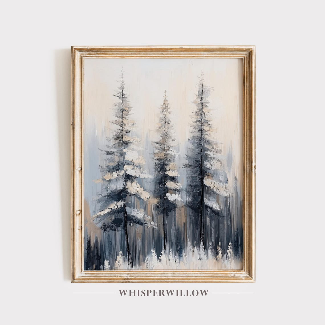 Abstract Winter Forest,, Snowy Woods, Trees, Nature Landscape ...