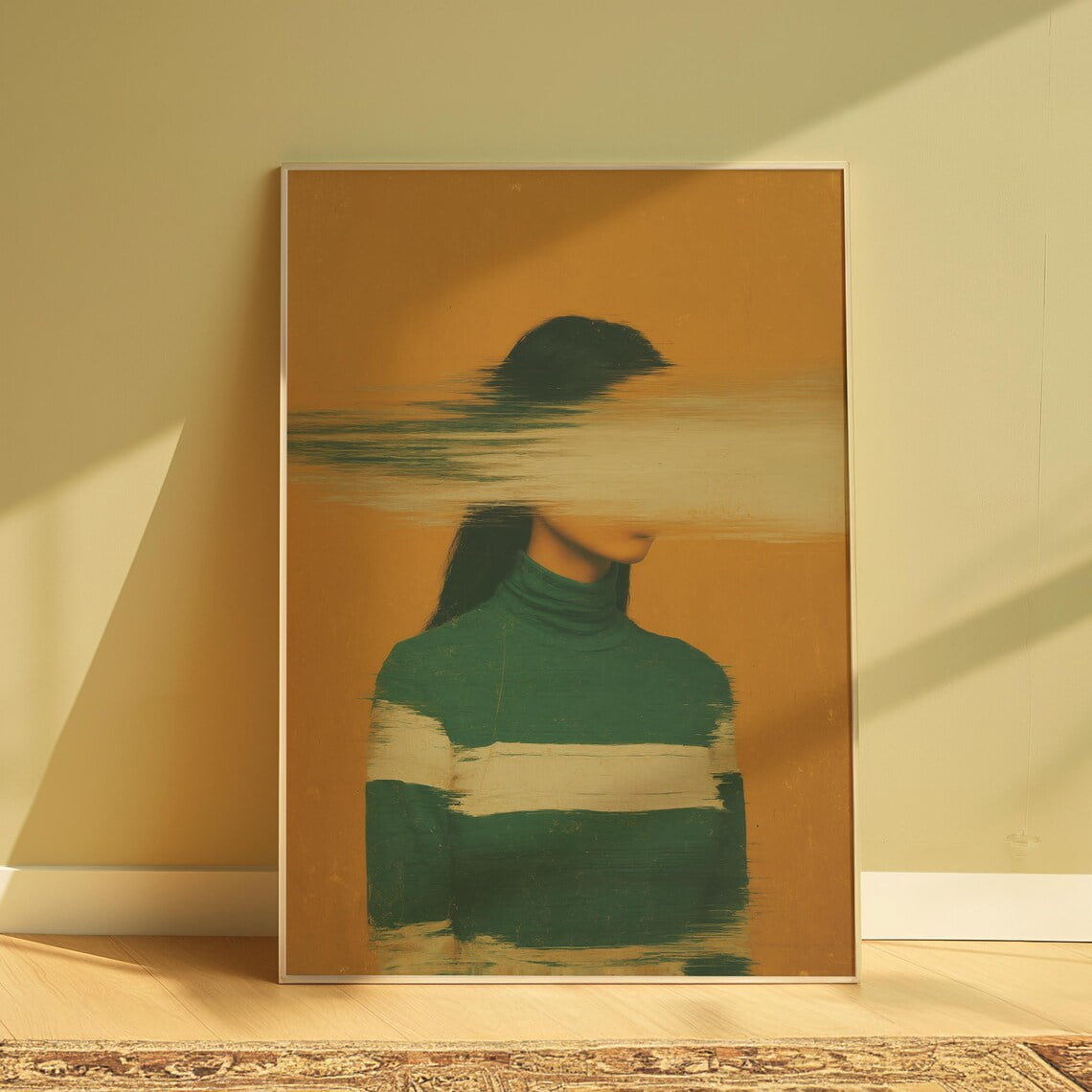 Abstract Woman Face Surreal Feminine Art, Unframed Paper Print Size ...