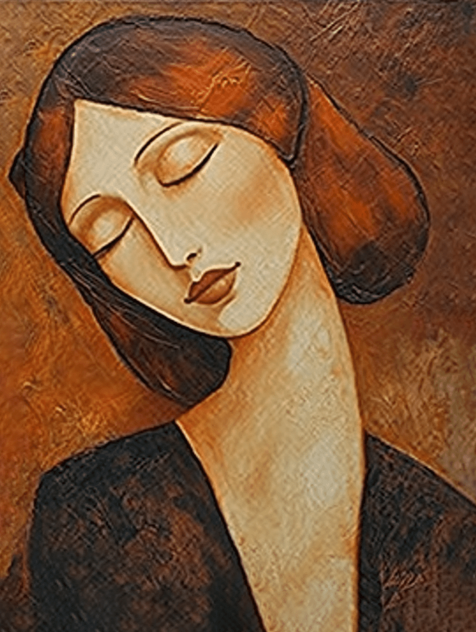 Abstract Woman Portrait Canvas Wall Art， Perfect for Living Room ...