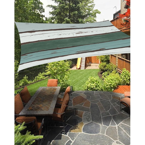 Abstract Wood Grain Sun Shade Sail 12'X16' Beige Green Classic Oil ...