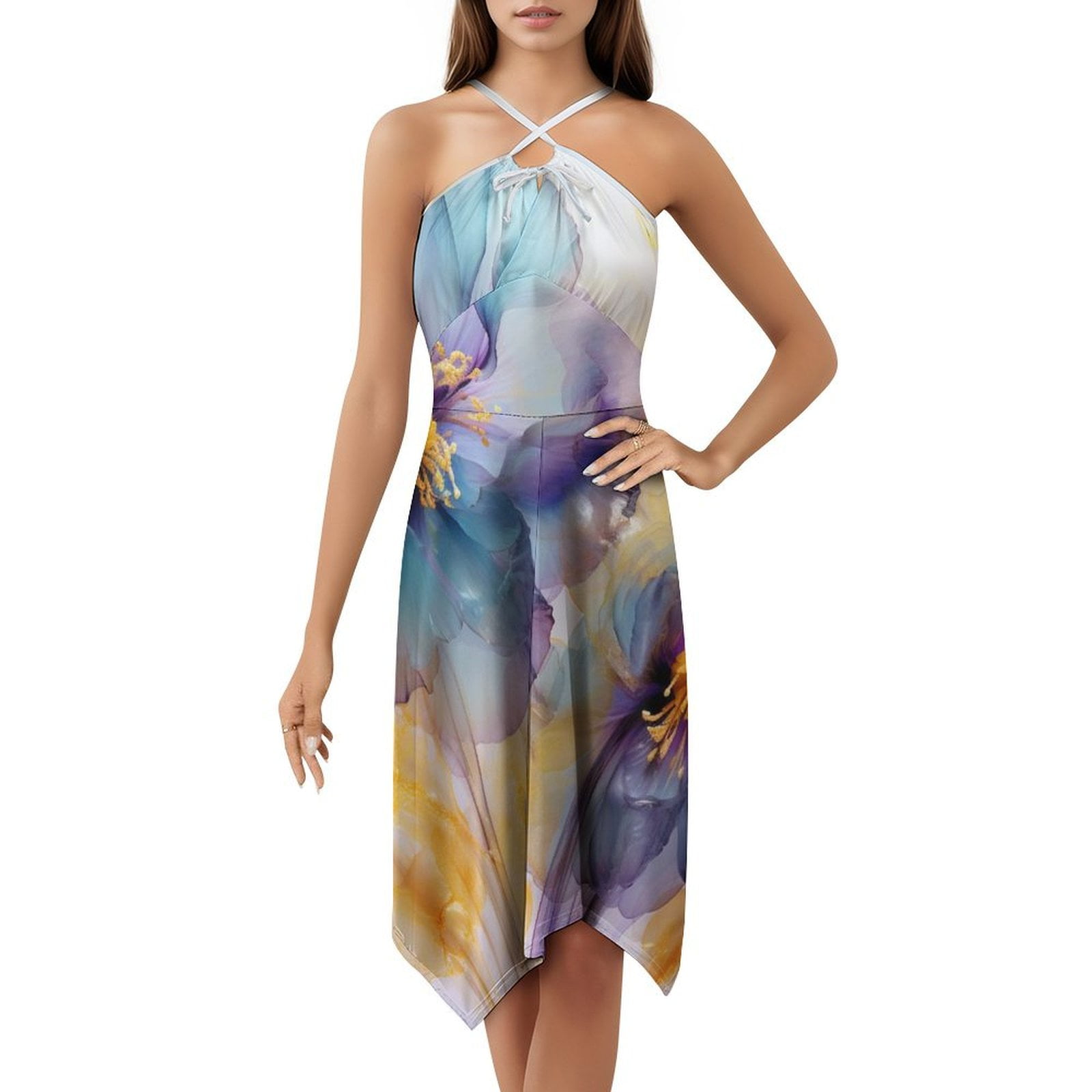 Abstract Xray Flowers Collection Dress Elegant Party Dresses Evening ...