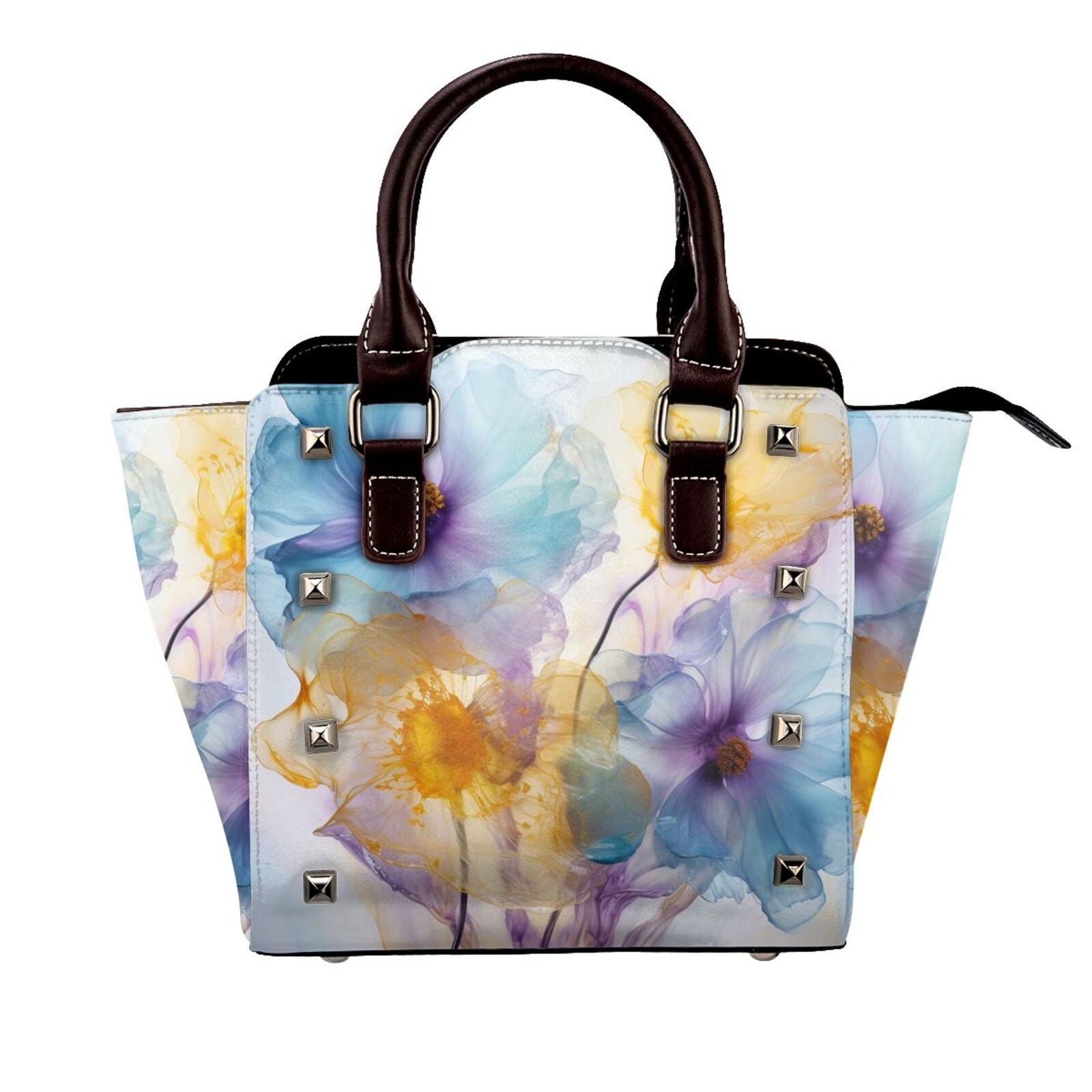 Abstract Xray Flowers Collection Yellow Purple Blue Rivet Fashion One ...