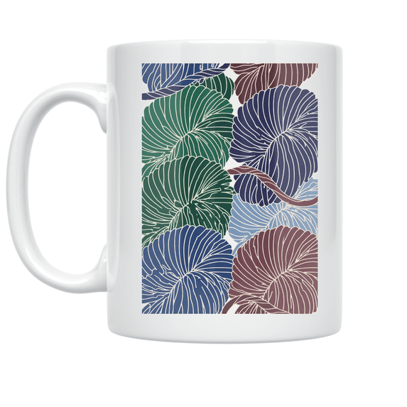 Abstract Yarn Design - Knitting Enthusiast - 11 oz Ceramic Coffee Mug ...
