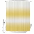 Abstract Yellow Gradient Fabric Shower Curtain Modern Summer Gold Sun ...