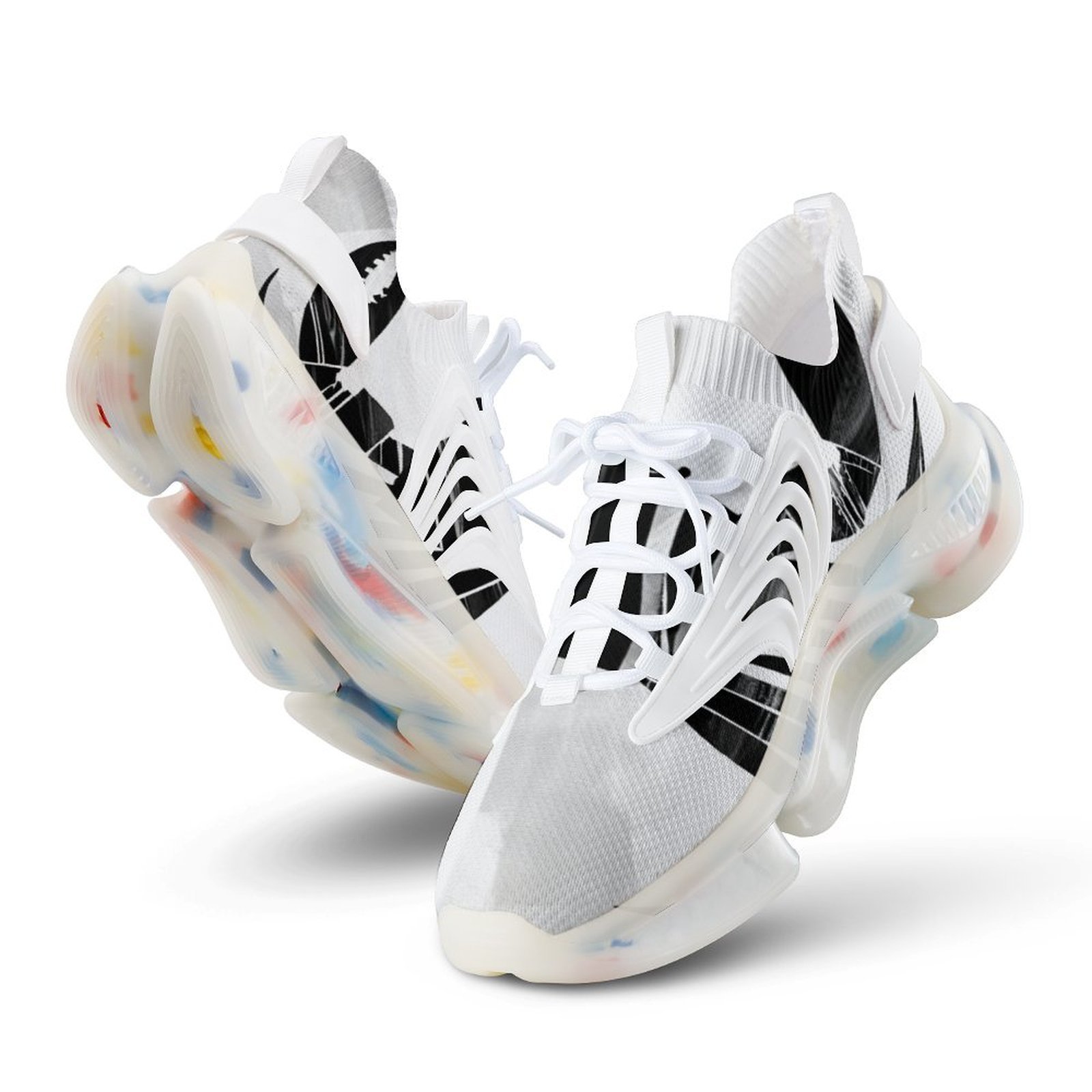 Abstract Zebra Art Print Walking Shoes for Men Woman Lightweight Tennis ...