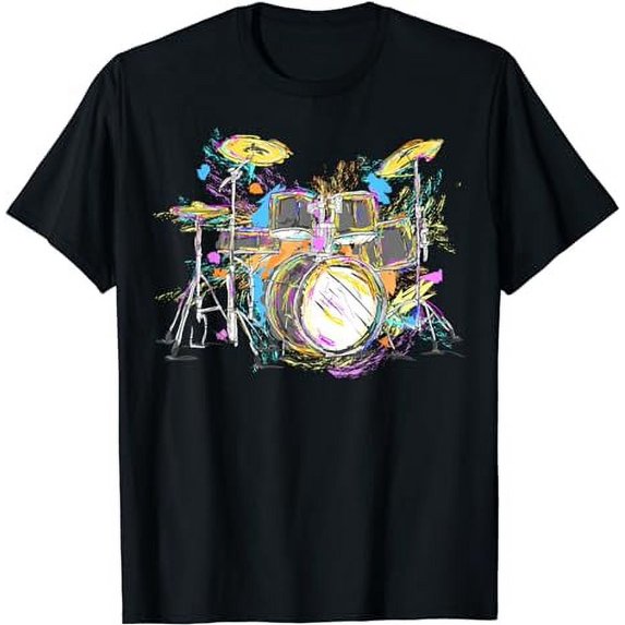 Abstract art drums musician music band throne noose T-Shirt - Walmart.com