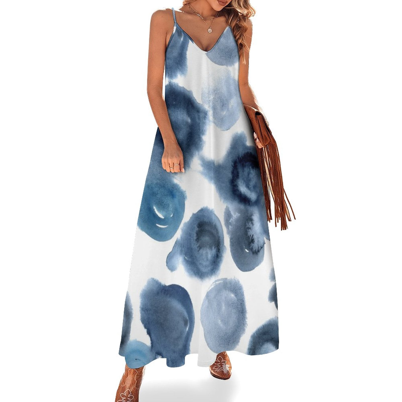 Abstract blue watercolor dye seamless pattern technique Shibori ...