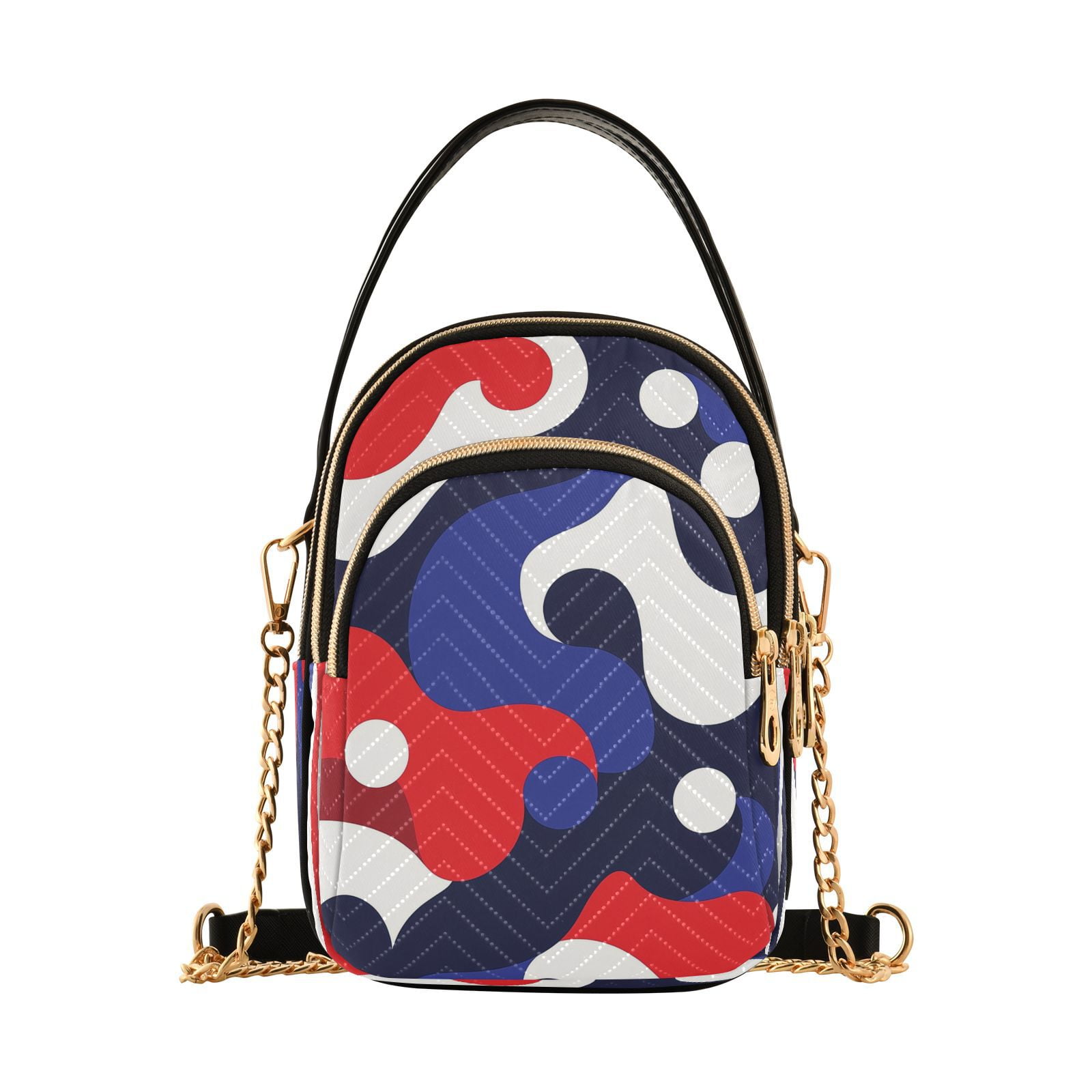 Abstract colorful fluid shapes(2) Small Crossbody Bags for Women Cell ...