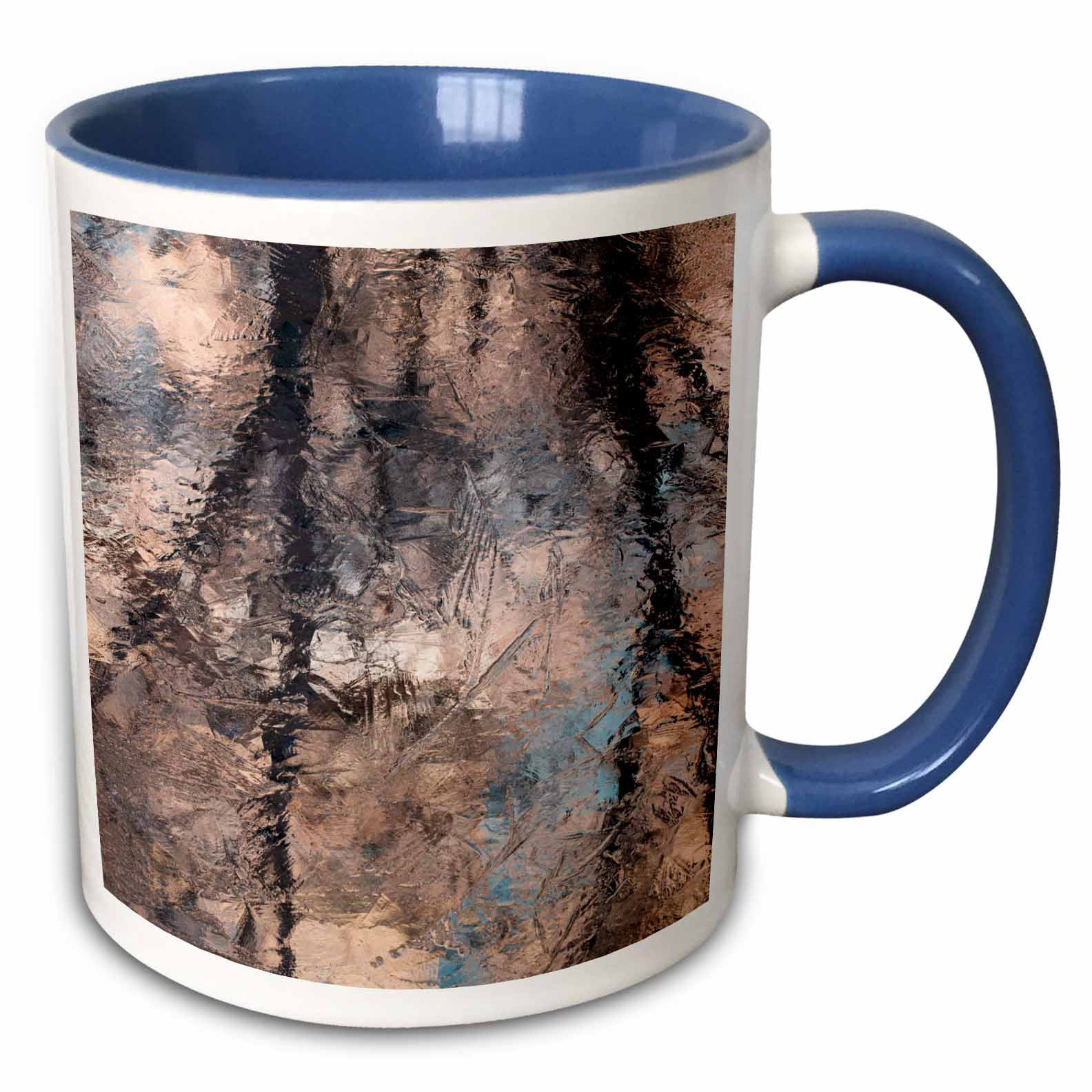 Abstract frozen ice patterns, Hunter Canyon, near Moab, Utah 15oz Two ...