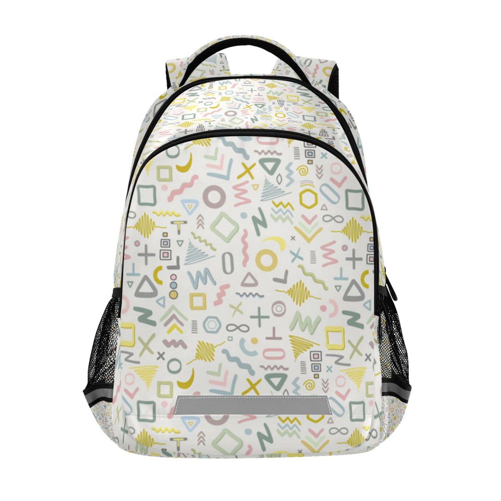 Abstract geometric pastel pattern(3) Backpack Bookbag Laptop Purse ...