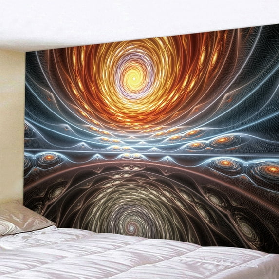 Abstract geometric psychedelic scene large size home decor tapestry ...