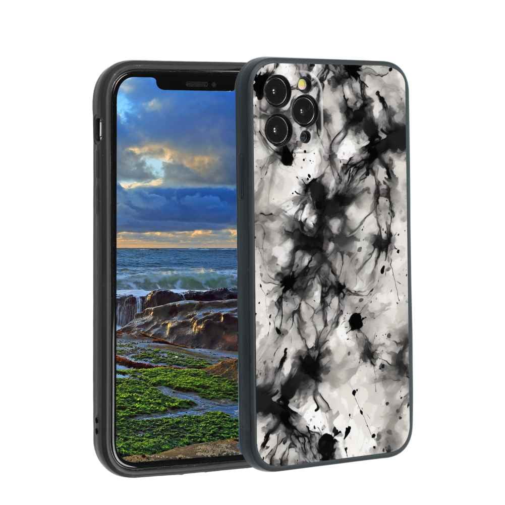 Abstract-ink-blot-dynamics-4 phone case for iPhone 11 Pro for Women Men Gifts,Soft silicone ...