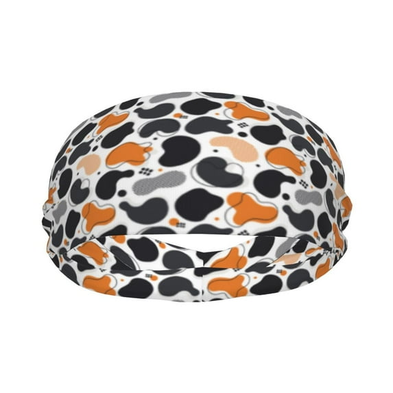 Abstract irregular shapes pattern Sports Headbands for Men/Women ...