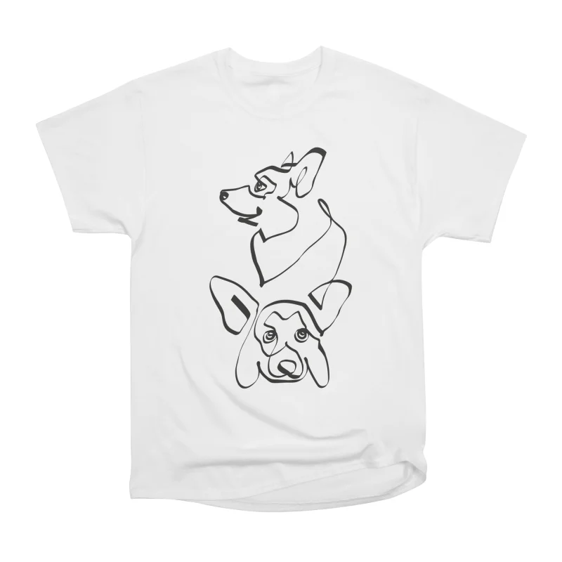 Abstract line Corgi T-Shirt Tee Gift For Him Merch For Her Apparel For ...