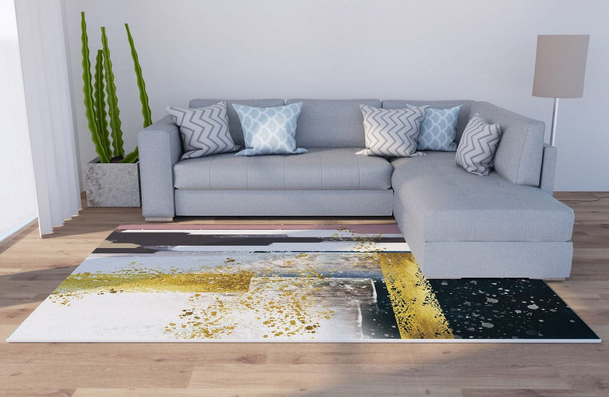 Abstract marble texture printed carpet home living room sofa floor mat ...