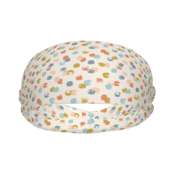 Abstract paint dots spots pattern Sports Headbands for Men/Women ...