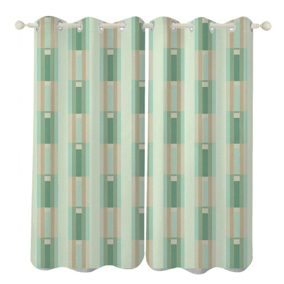 Abstract pastel vertical striped pattern Sunshade Curtains Home Bedroom ...
