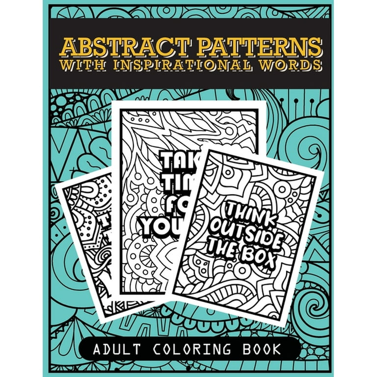 adult coloring book abstract